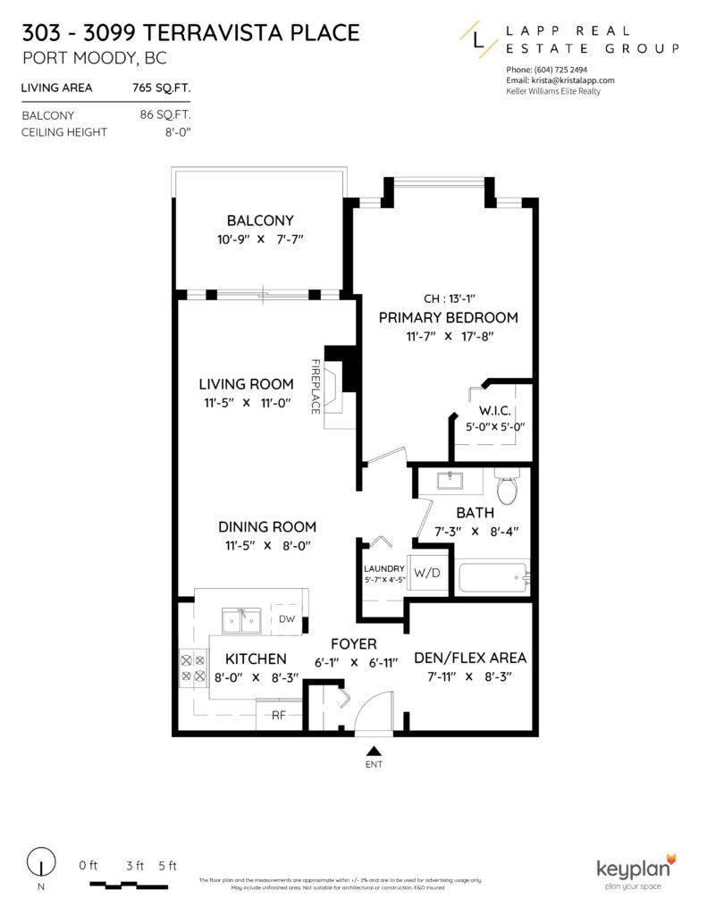 For Sale! 303 3099 Terravista Place, Port Moody, B.C.