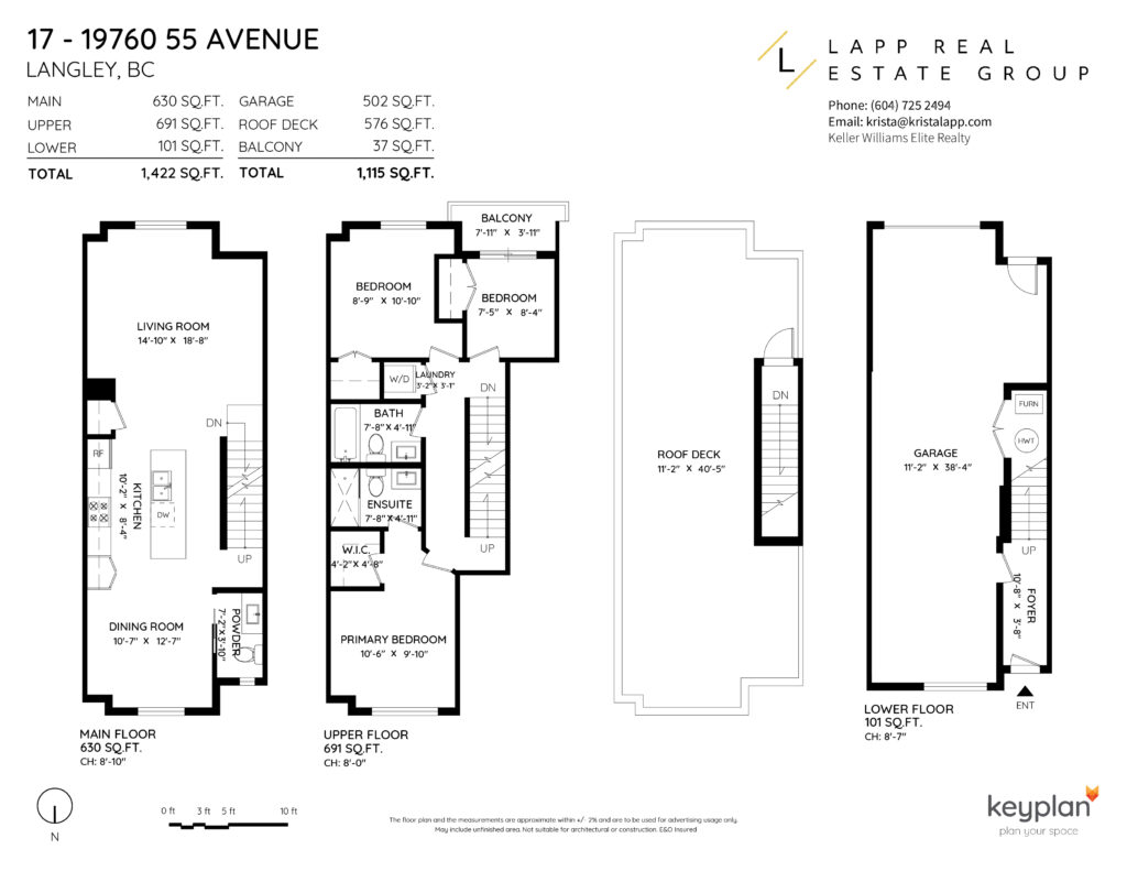 For Sale! 17 19760 55 Avenue, Langley, B.C.