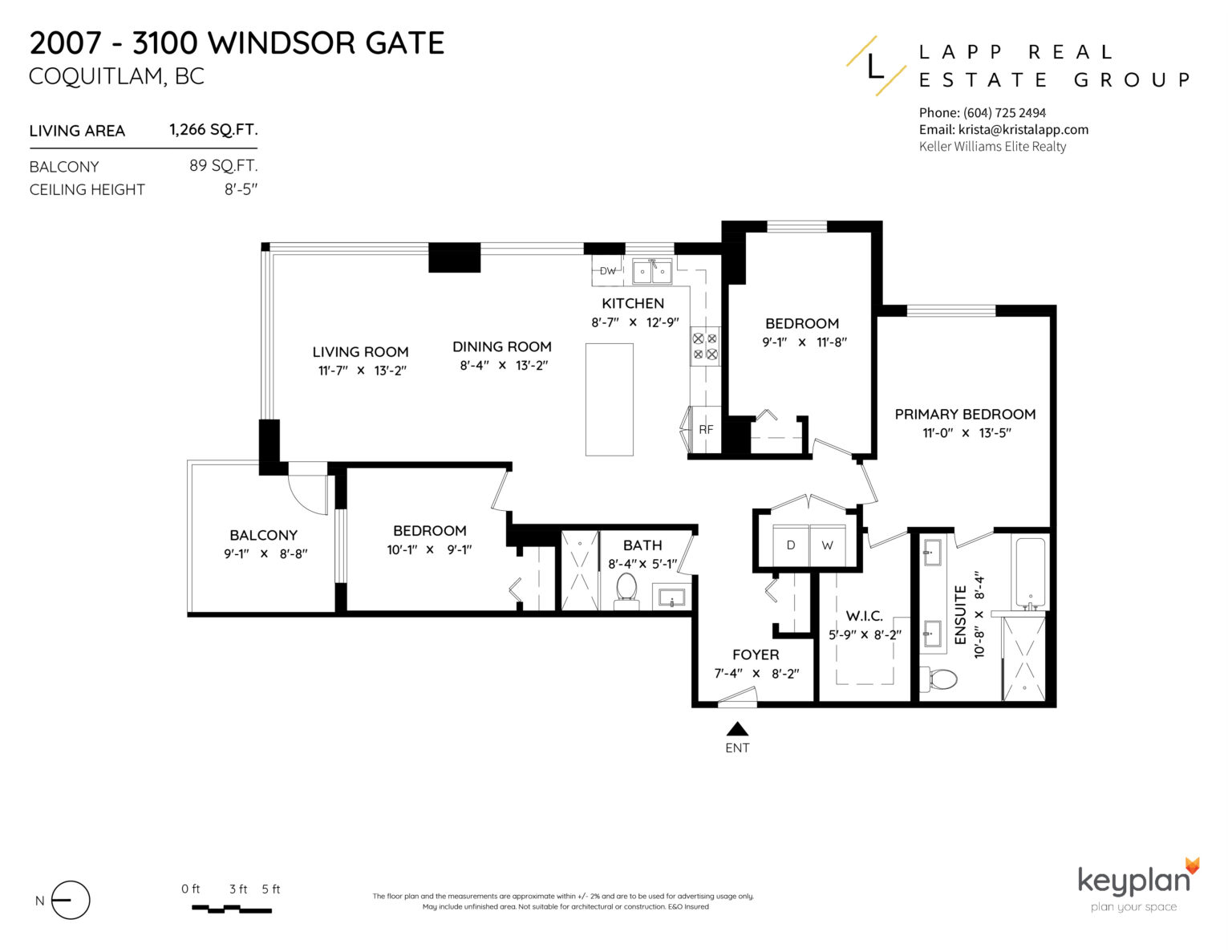 For Sale! 2007 3100 Windsor Gate, Coquitlam, B.C.