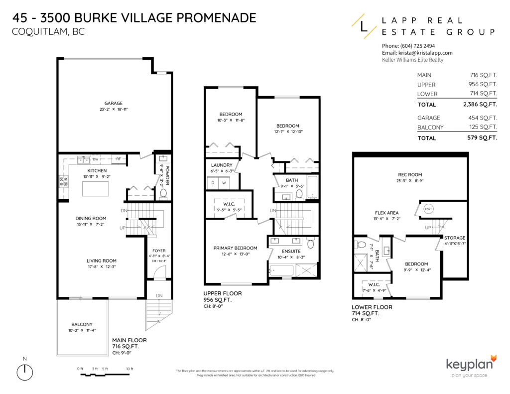 For Sale! 45 3500 Burke Village Promenade, Coquitlam, B.C.